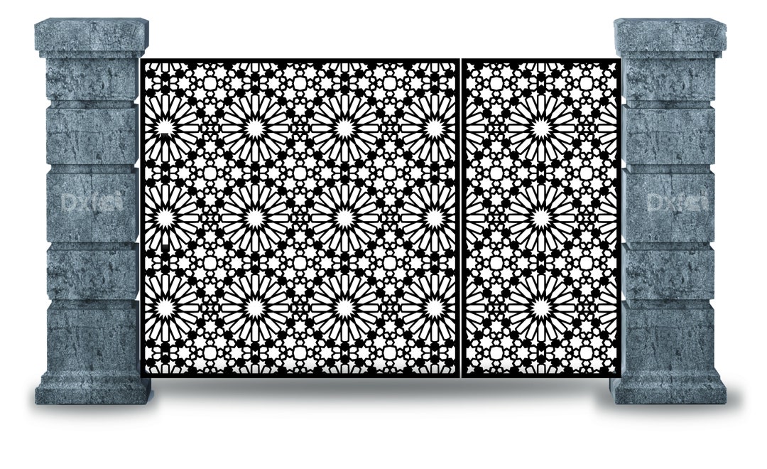 Anotolia Selcuklu Islamic Moroccan Pattern, Interroom Partitions - Dxf ...