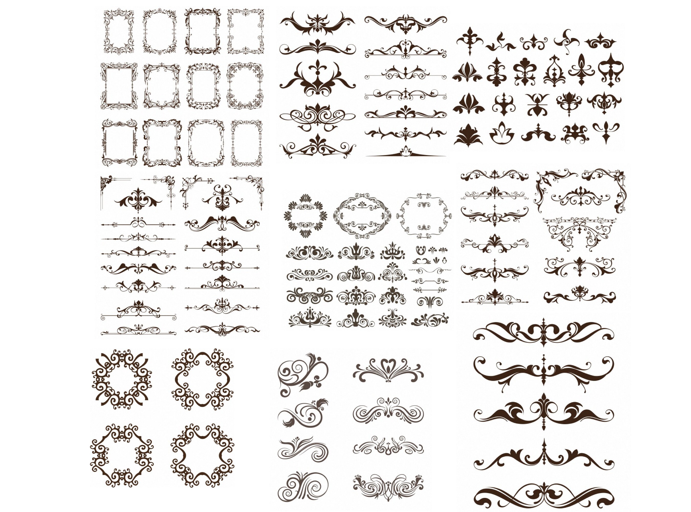 2000 Corner Svg Corner Design Svg Cdr Ai Corner Design - Etsy Canada