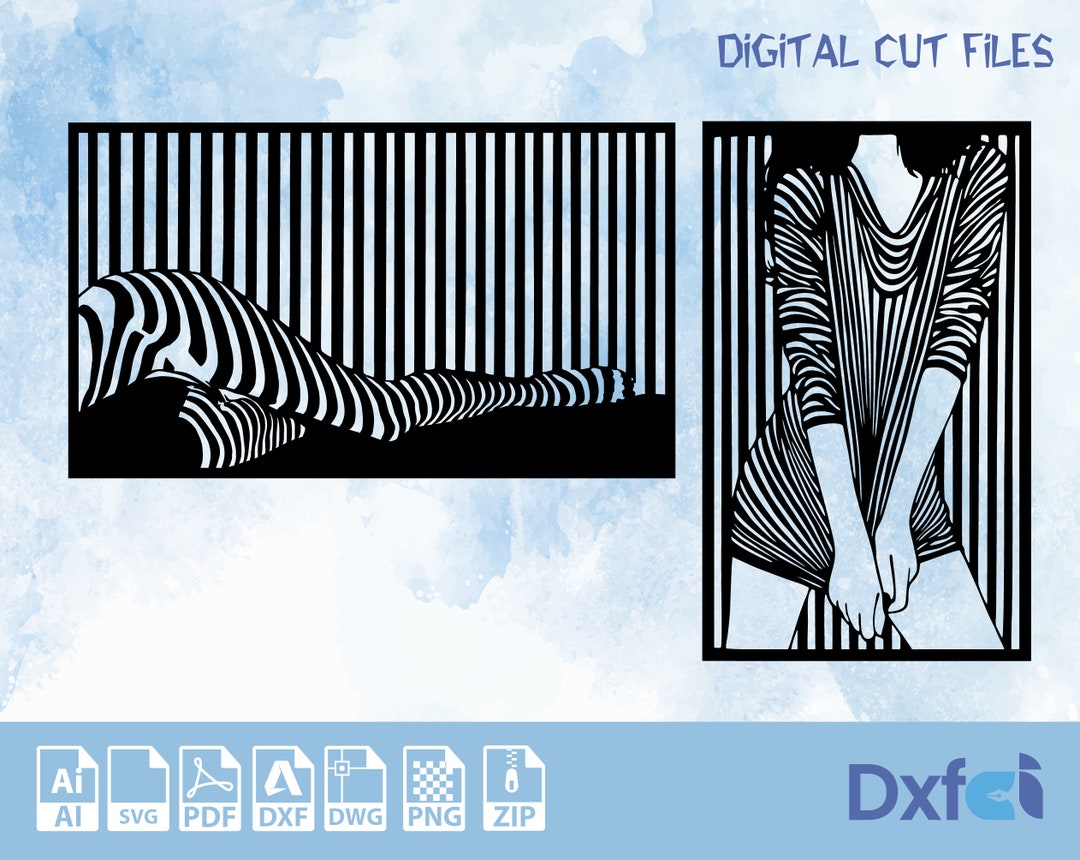 Abstract Woman SVG Laser Cut File: CNC Wall Art Decor (digital Download ...