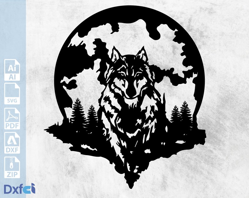 Wolf SVG Wolf Art Wolf Mountain Wolf PNG Wolves Svglaser - Etsy