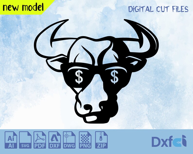 Bull Svg Bull Silhouette SVG Home Decor Wall Art Decoration - Etsy