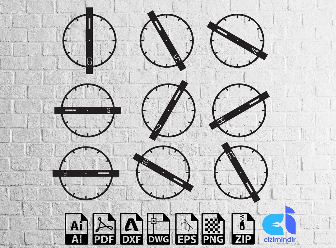 Round Clock Wall Art Wall Clock Round Pattern Artistic Clock Decor ...