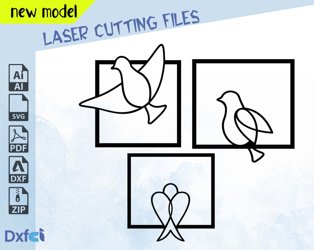 Birds Svg,birds Dxf Files Home Decor Wall Art ,birds Svg Files for ...