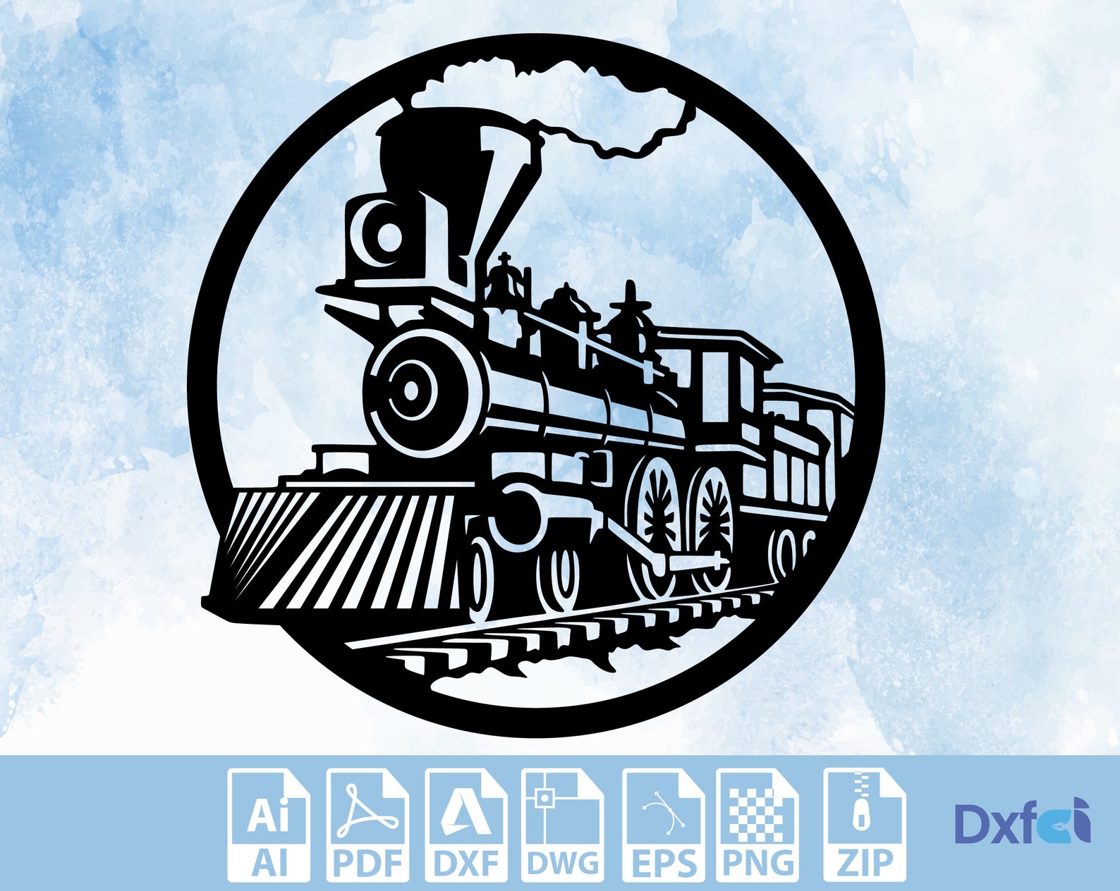 Zug Svg Dxf SVGBahnhofWaggon Design Lightburn Art Library . - Etsy Schweiz