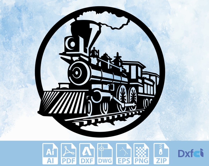 Train Svg Dxf Svgrailway Station train Wagon Design - Etsy Australia