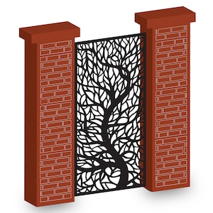 Tree Panel DXF: Floral Laser Cut Vector Files (digital Download) - Etsy