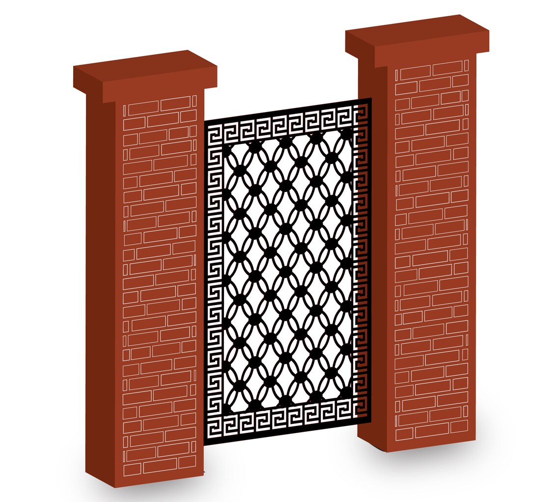Elips Wall Panel Patterns Garden Wall Room Divider SVG Dxf - Etsy