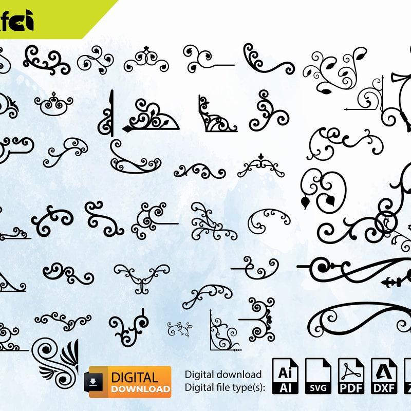 Wrought Iron Scroll - Etsy