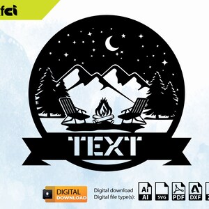 Buy Campfire SVG DXF File, Laser Cut Template, Wall Art, Engraving ...