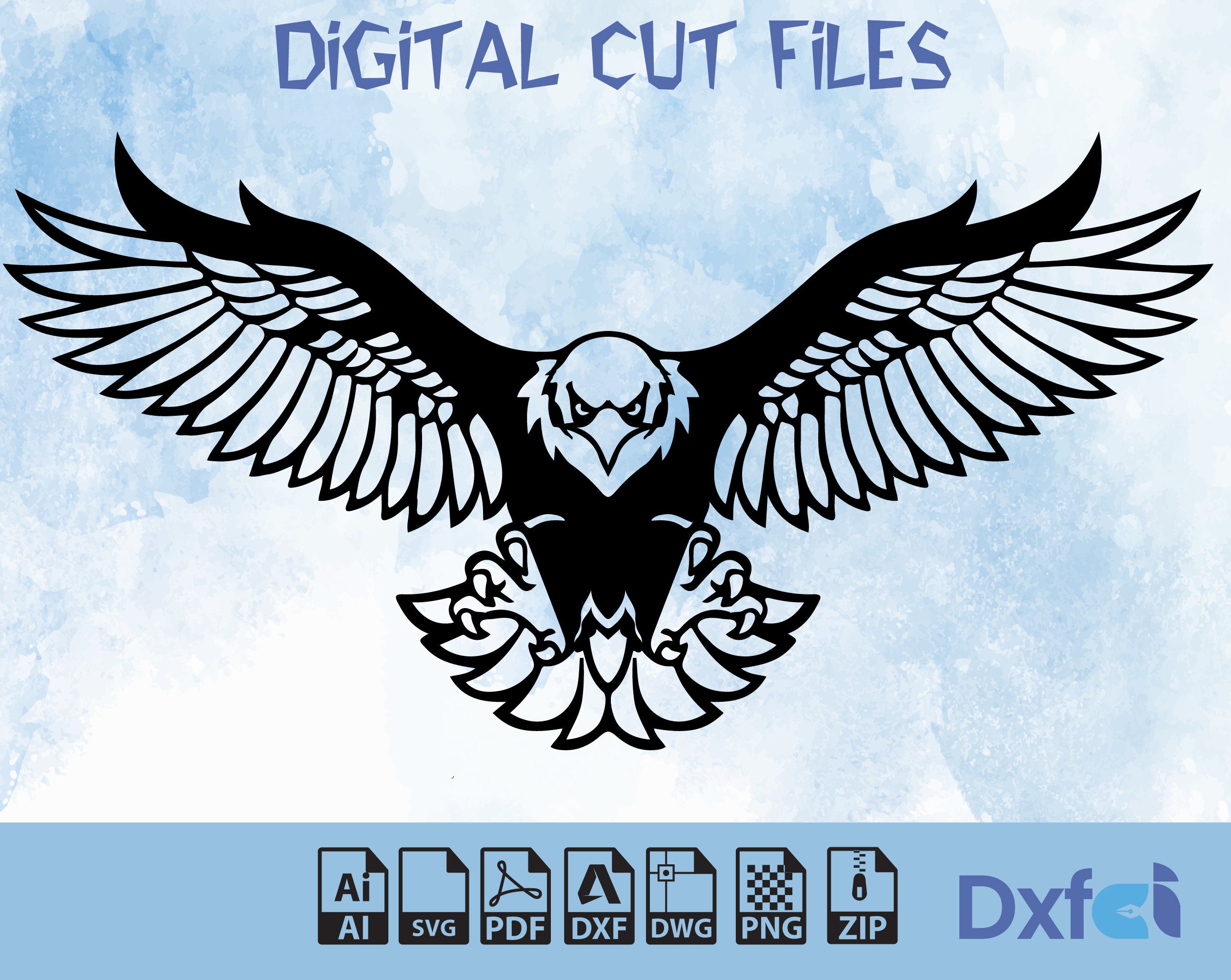 Eagle Svg Bird Flying Dxf Animal Laser Cut Dxf Svg Files - Etsy UK