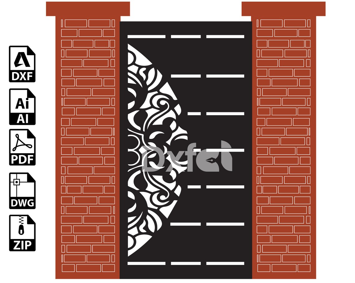 Pattern Panel Wall Panel Garden Wall Room Divider SVG Dxf - Etsy