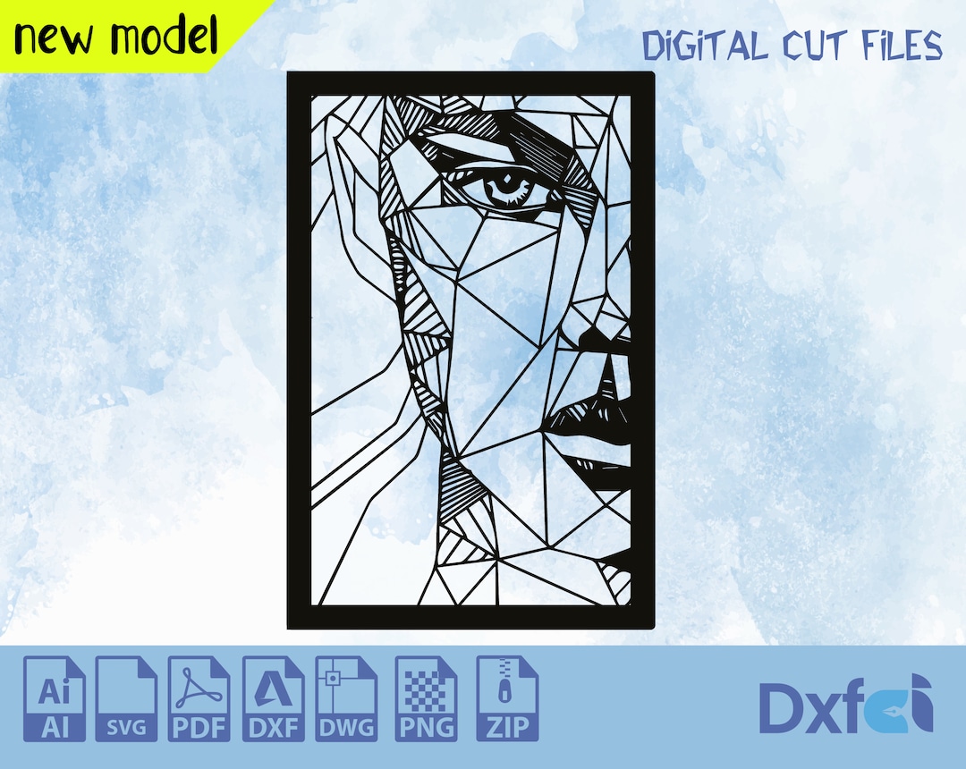 Women Face Svg Face Metal Wall Art, Woman Face Metal Wall Art, Abstract ...
