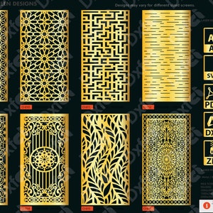 Room Divider Laser Plasma Cut,48pcs+ CNC Files Dxf, Svg, Ai Panel Dxf ...