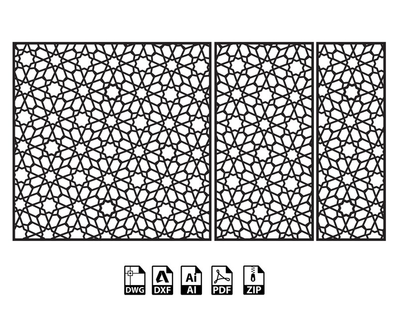 Dxf Panel Garden Decorative Panels. Vector Files for Laser - Etsy