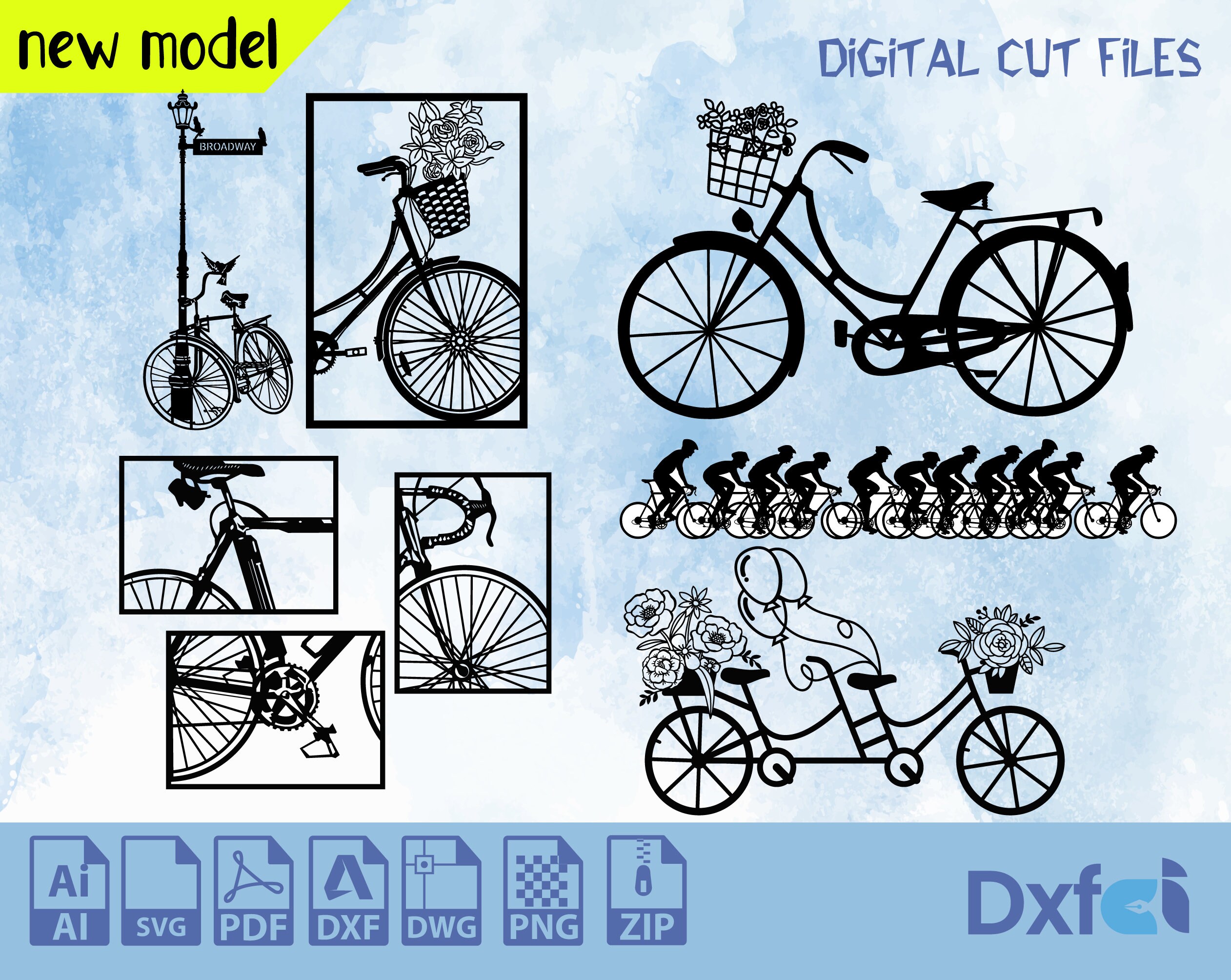 Bicycle Svg Bike Svg Home Decor Laser Cut Bicycle Dxf Bike - Etsy
