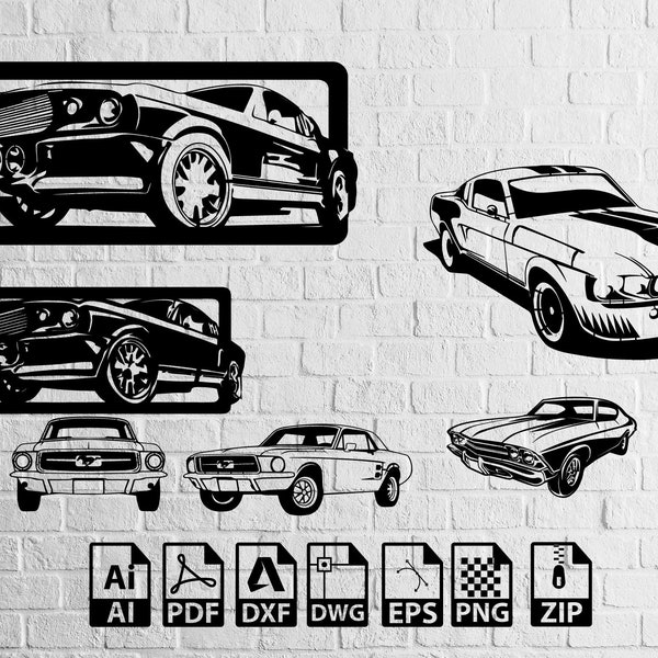 Classic Car Dxf Files - Etsy