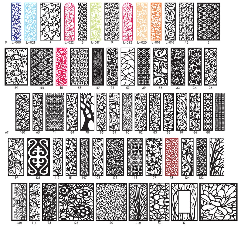 Panel Collection 500cnc Files Panel Dxf Svglightburn Art - Etsy Canada