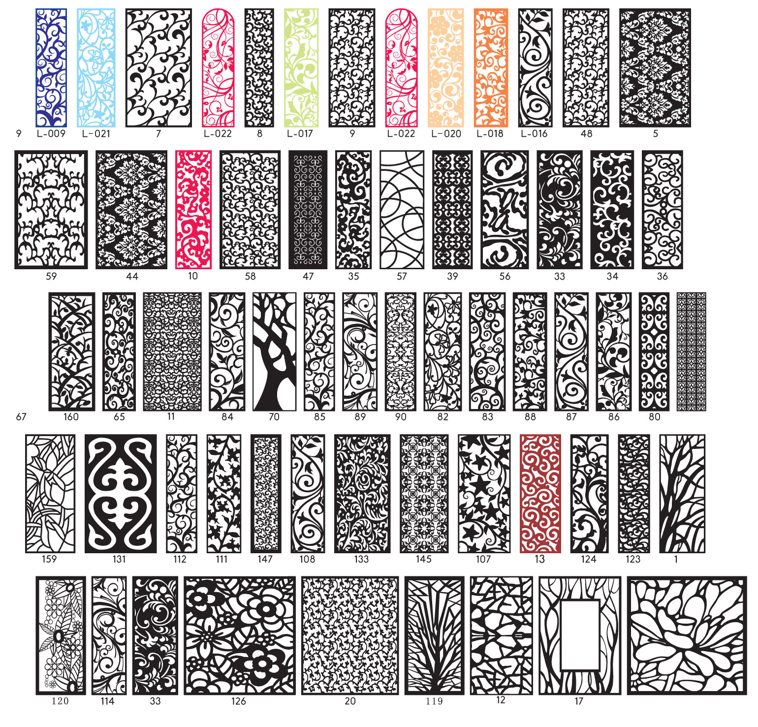 Panel Collection 500cnc Files Panel Dxf Svglightburn Art - Etsy Canada