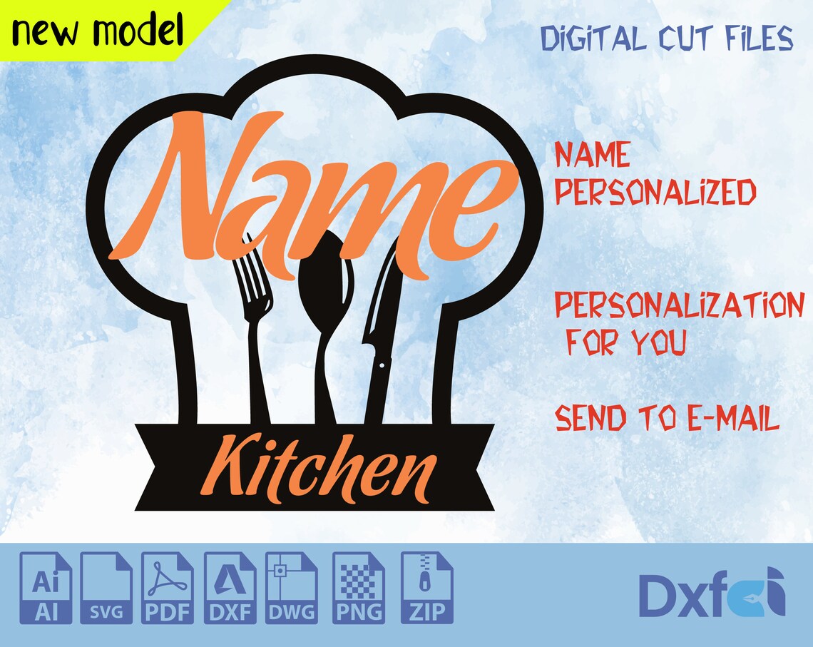 Kitchen Svgcustomize Dxf Files Cook Kitchen Split Frame SVG - Etsy