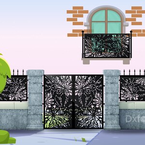 Leaf Pattern Panel Door Partition Pattern Partition Room Divider ...