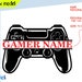 Gamer Controller Personalization Name Split Svg Monogram Name Fram SVG ...