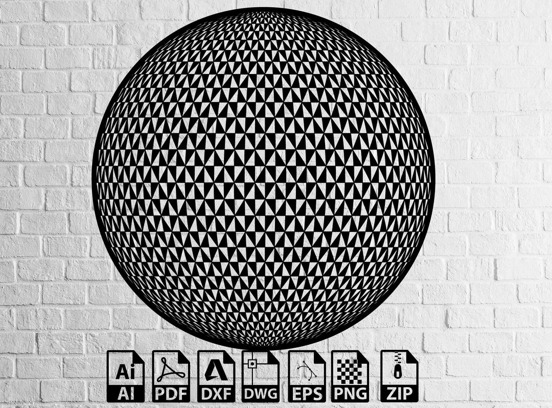 Round Shape Magic Wall Decor Laser Cut Ai Pdf and Dxf Svg Drawing ...