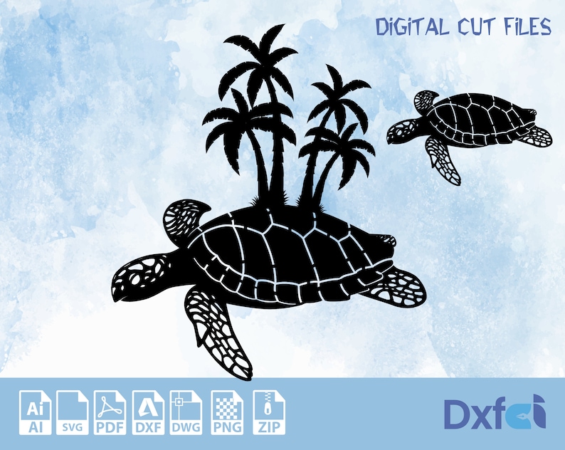 Vector TURTLE SVG Dxf Ai Eps Pdf Png Jpg Download - Etsy