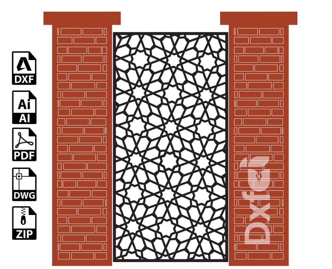 Dxf Panel Garden Decorative Panels. Vector Files for Laser, Room ...