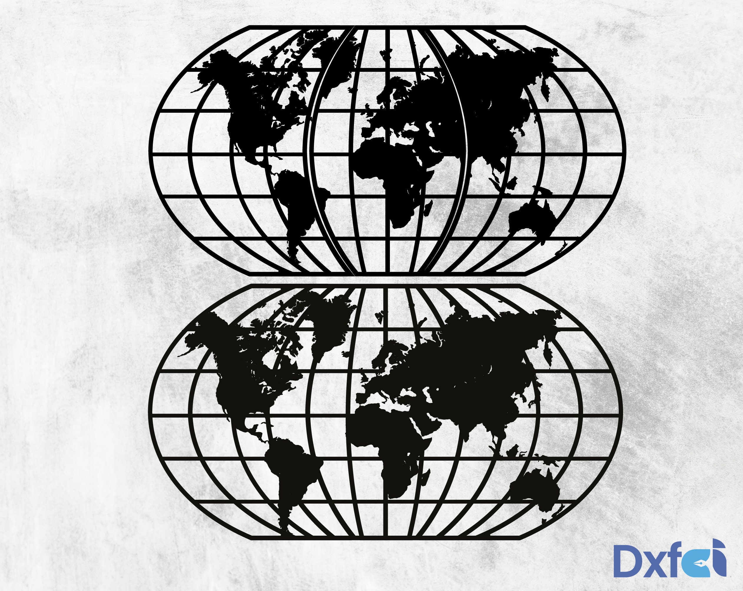 World Map SVG: Vector Cut Files for Cricut (digital Download) - Etsy
