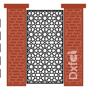 Islamic Dxf Files, Morocco Jali Stencil, Iarabic Dxf Geometric Laser ...