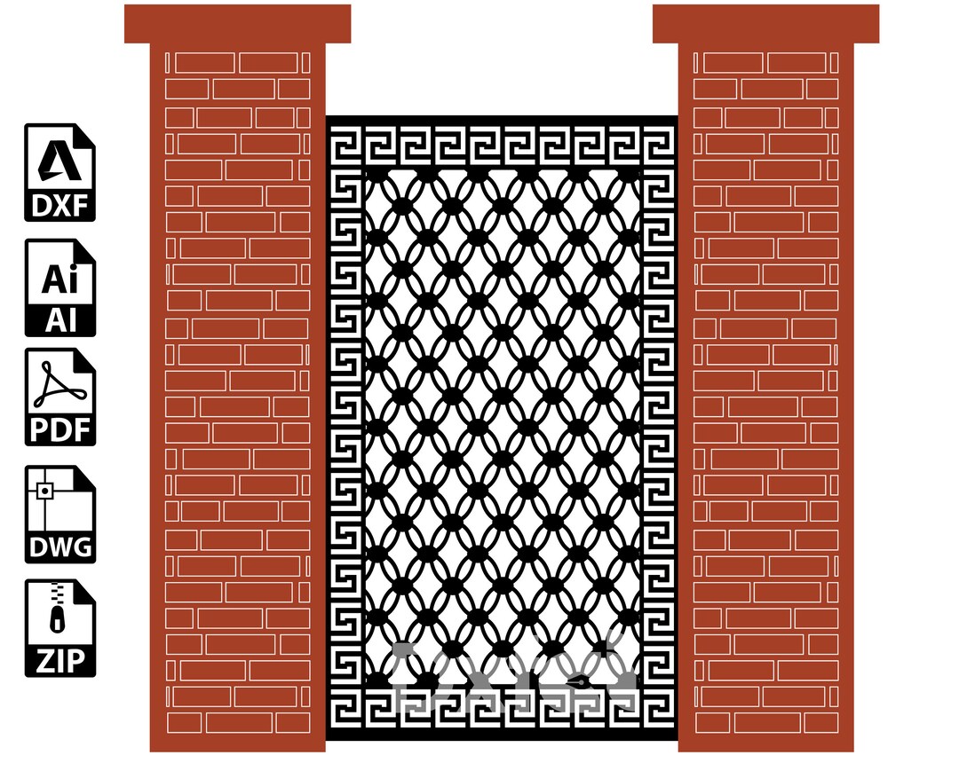 Elips Wall Panel Patterns Garden Wall Room Divider SVG Dxf Decorative ...