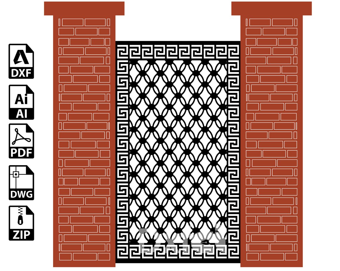 Elips Wall Panel Patterns Garden Wall Room Divider SVG Dxf - Etsy