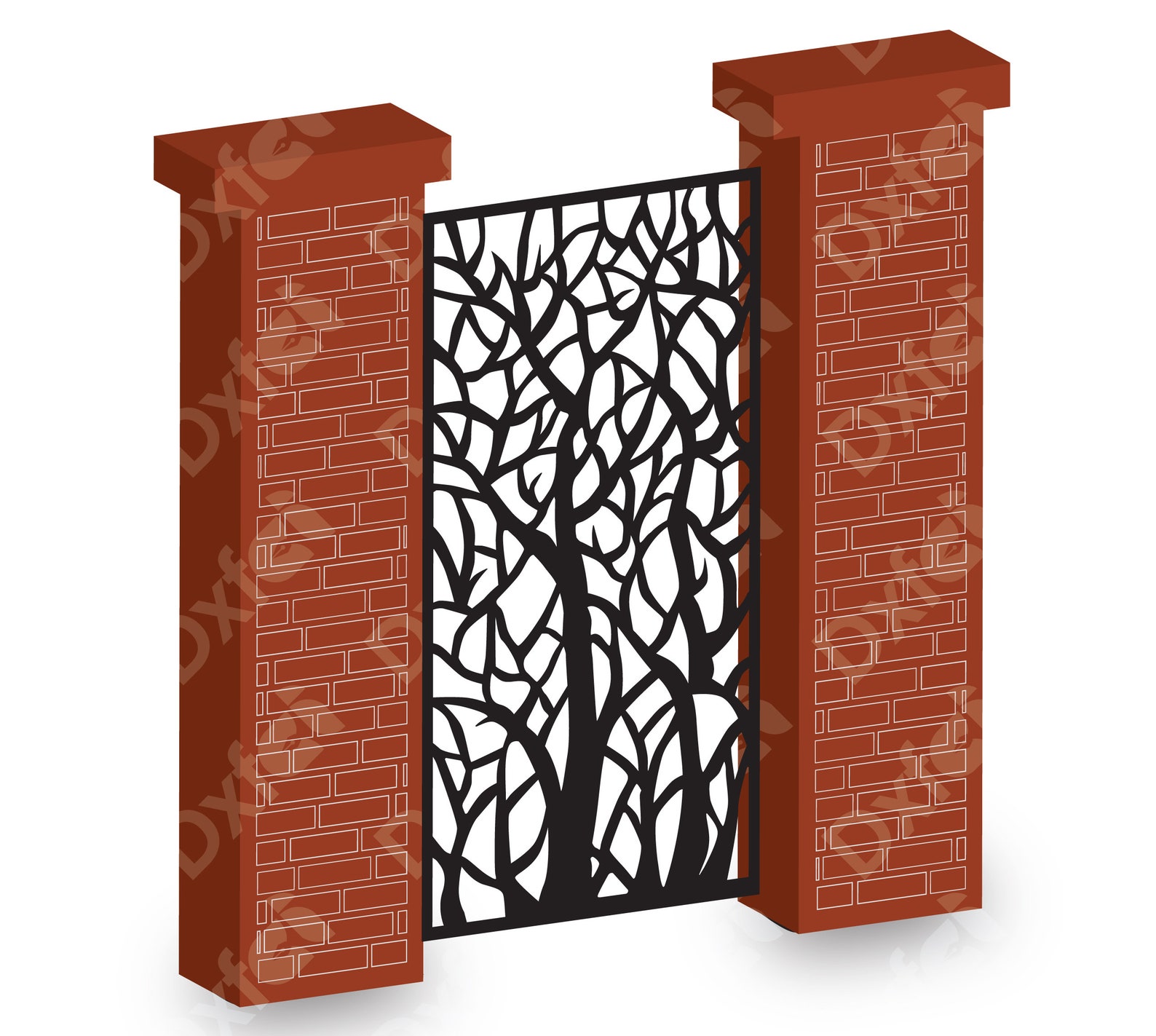 Tree Panel Dxf Garden Beech Panel Gate Dxf Iron Garden - Etsy