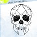 Skull Svg Dxf Files Skull Head Svg Laser Cut Dxf Files Skull Clipart - Etsy