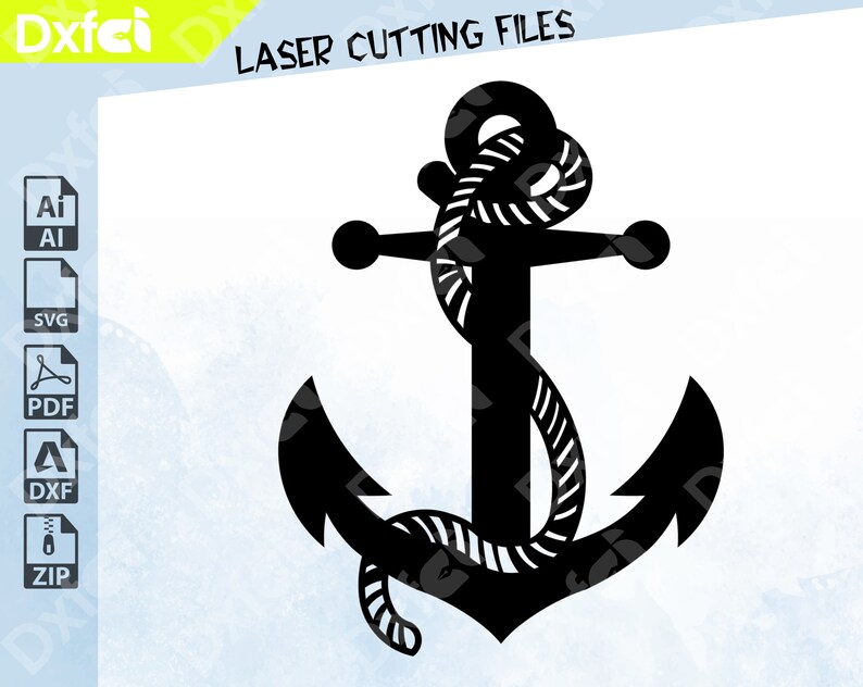 Anchor SVG Bundle Anchor Dxf Files Laser Cut Split Anchor - Etsy