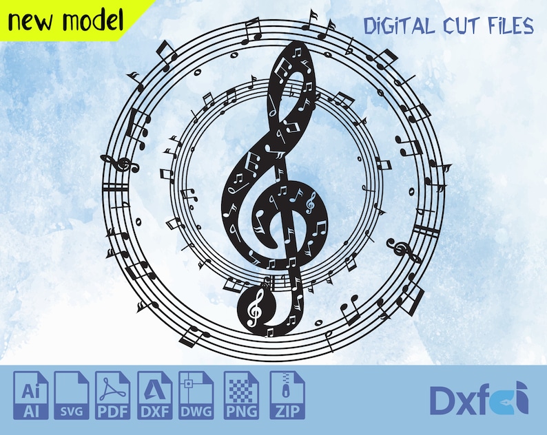 Music Notes SVG Musical Notes Clipart Music Lover Svg Files - Etsy