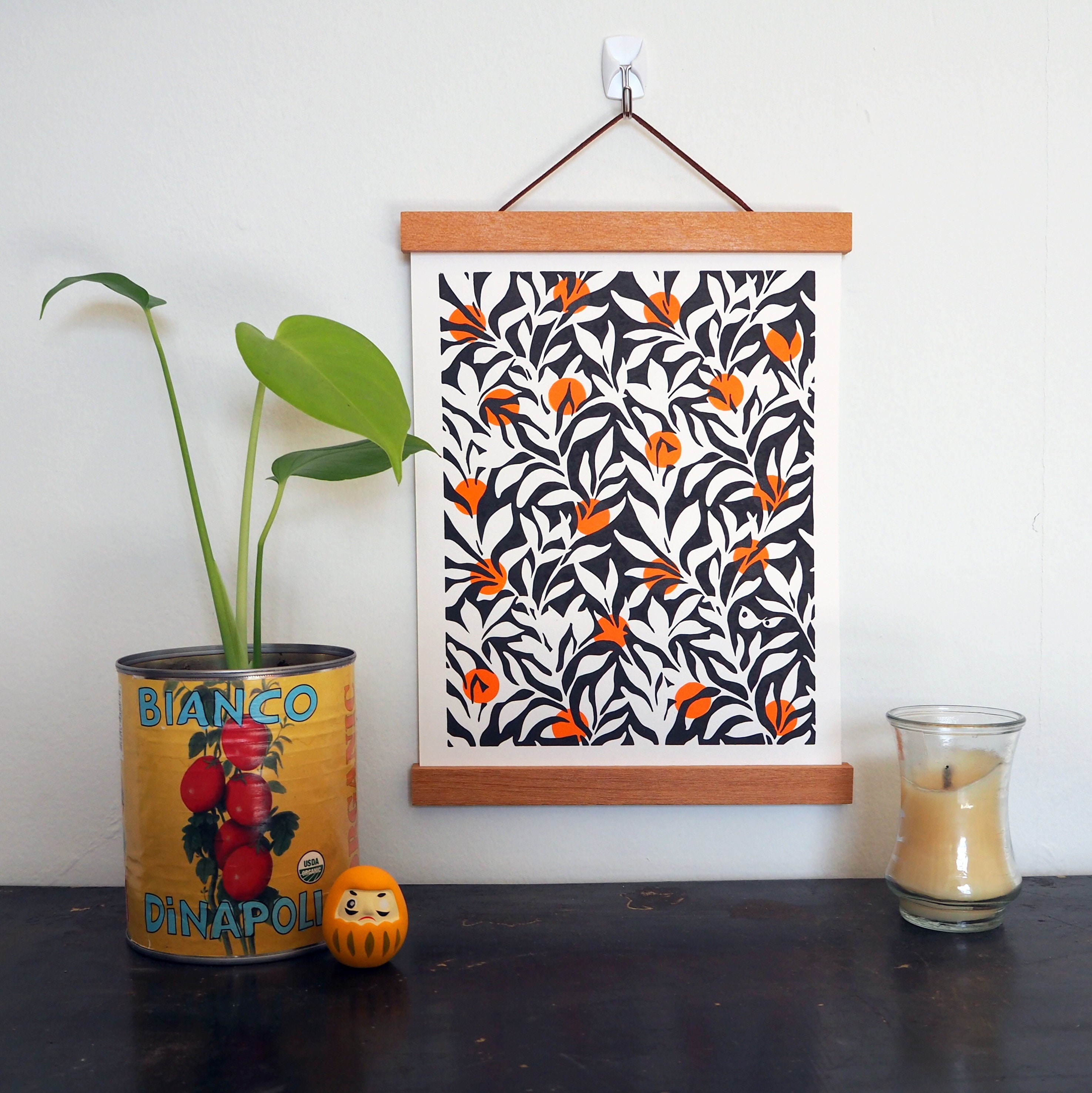 Tangerine Dreams - Handprinted Linocut Relief Print (Editioned) sold by ...