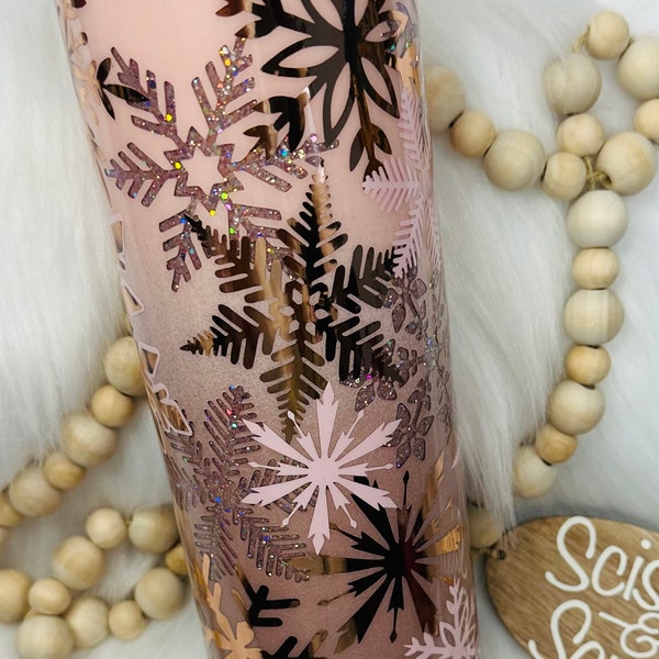 Snowflake Tumbler - Etsy
