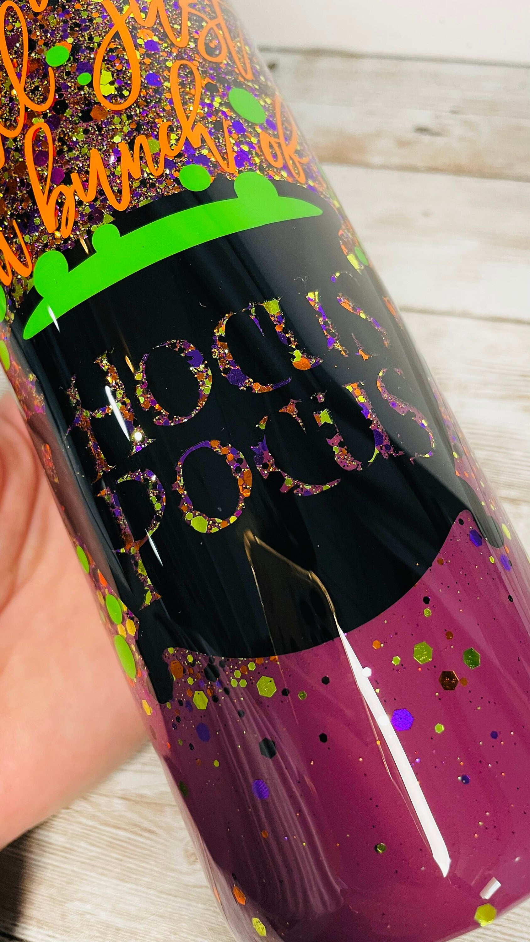 A Bunch of Hocus Pocus Purple Green Black Tumbler - Etsy