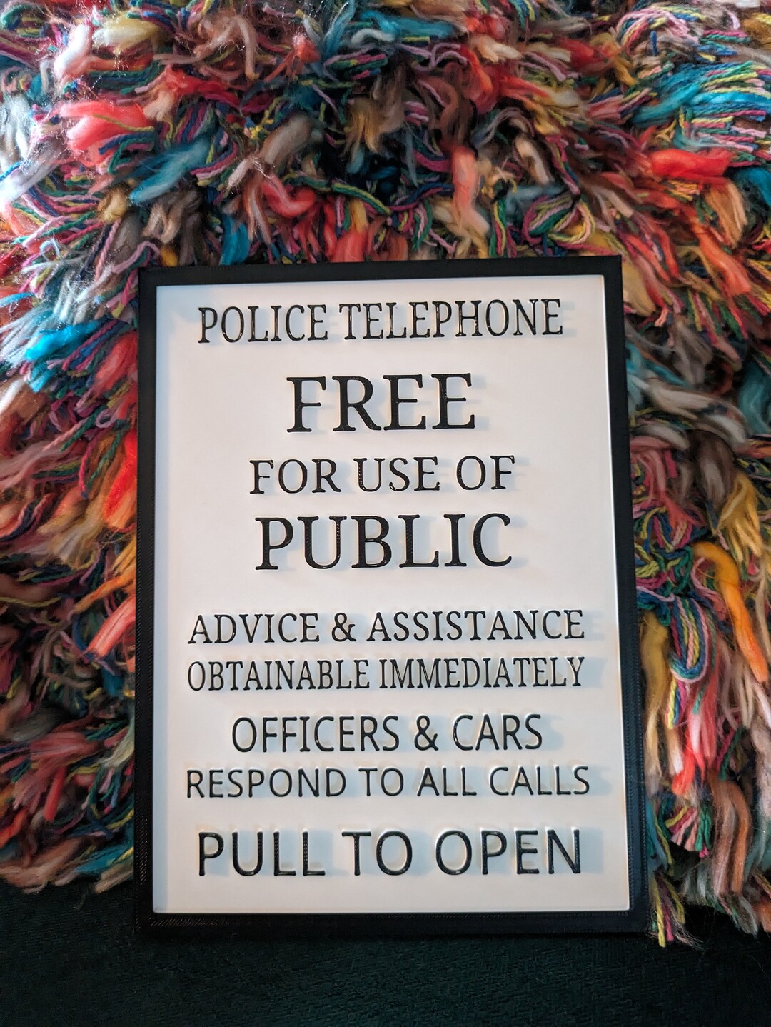 Dr Who Inspired TARDIS Police Box Sign - Etsy UK