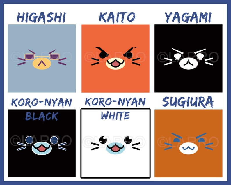 Koro-nyan Judgement/judge Eyes Stamp Stickers - Etsy