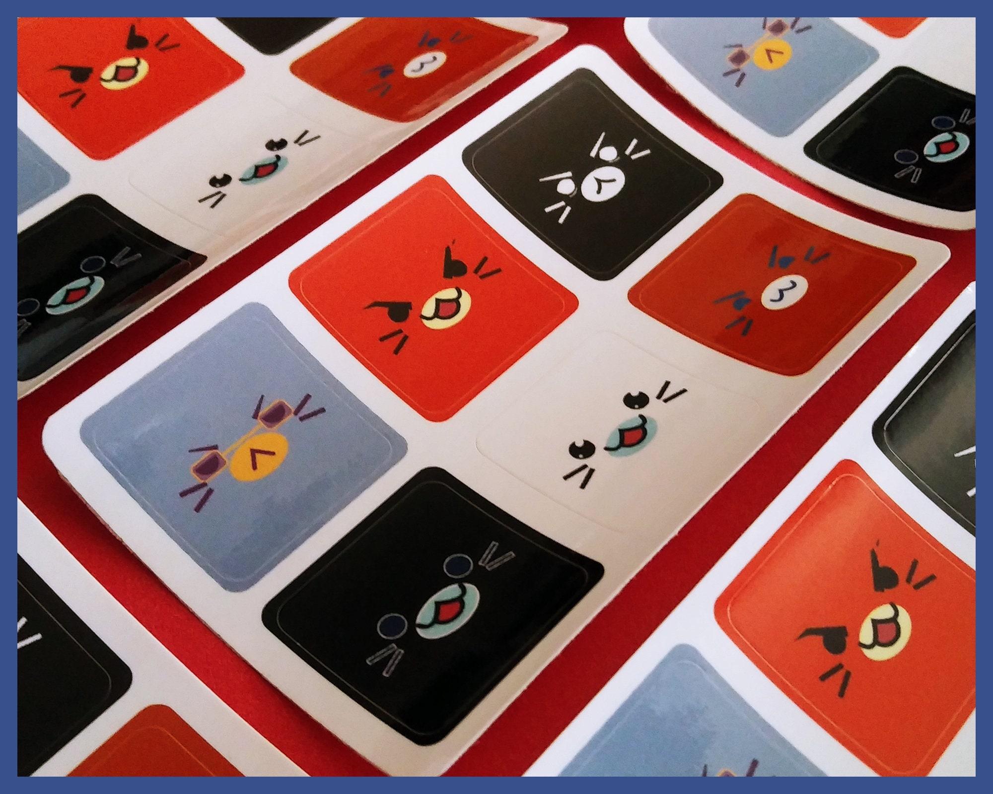 Koro-nyan Judgement/judge Eyes Stamp Stickers - Etsy