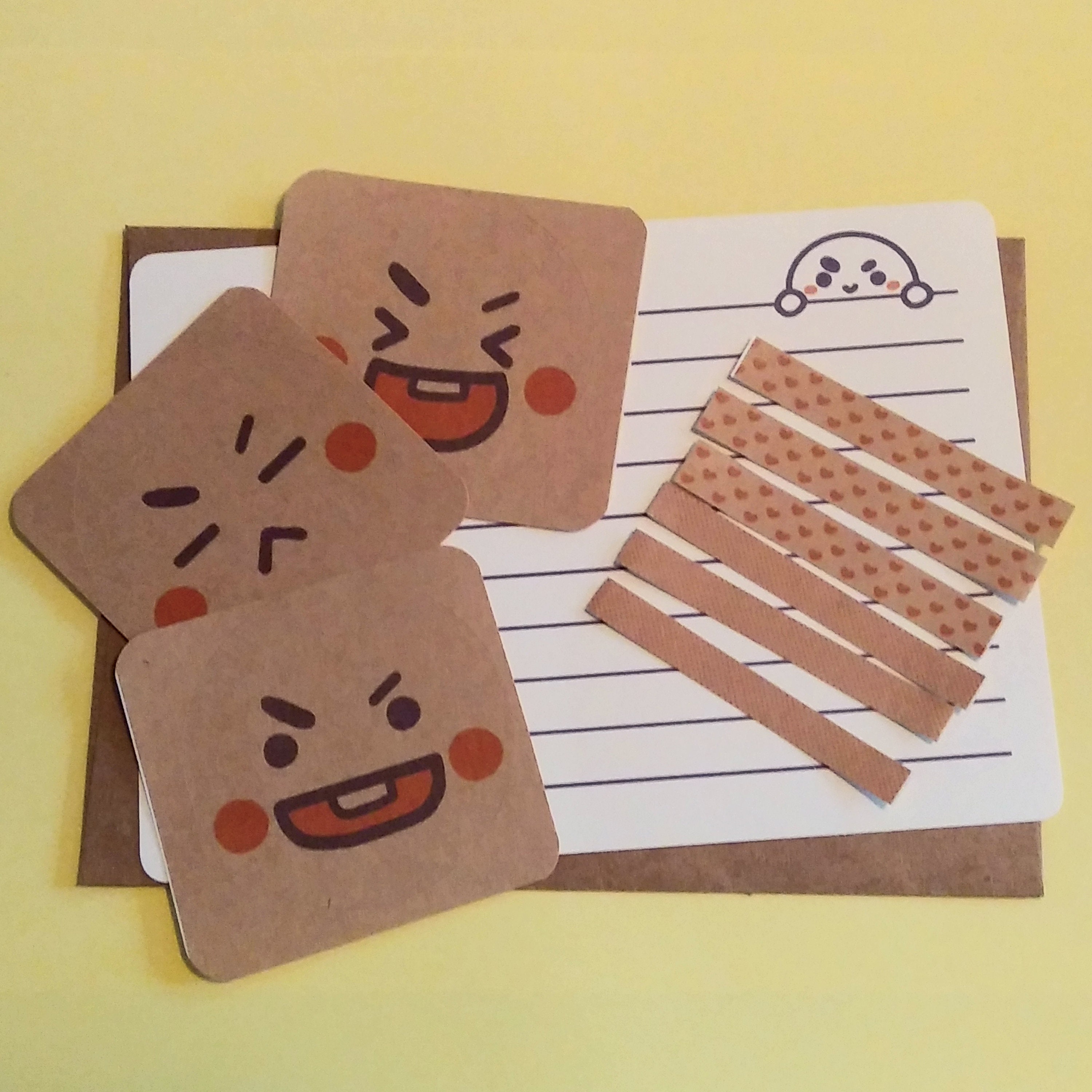 Shooky Kraft Letter Set | BT21 | BTS | SUGA | Min Yoongi | Stationery ...
