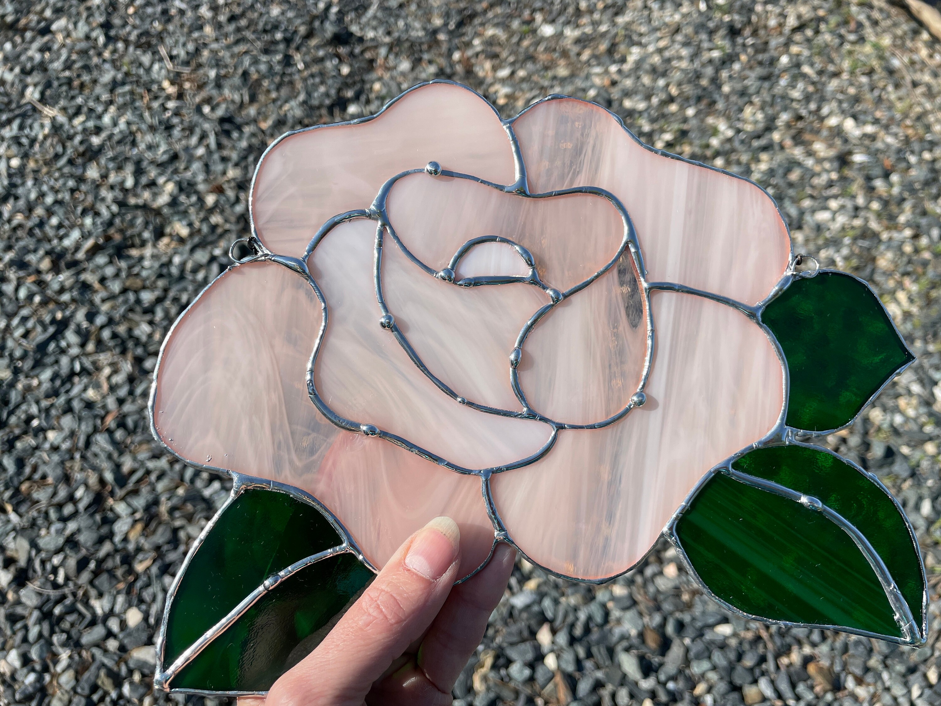 Stained Glass Rose - Etsy