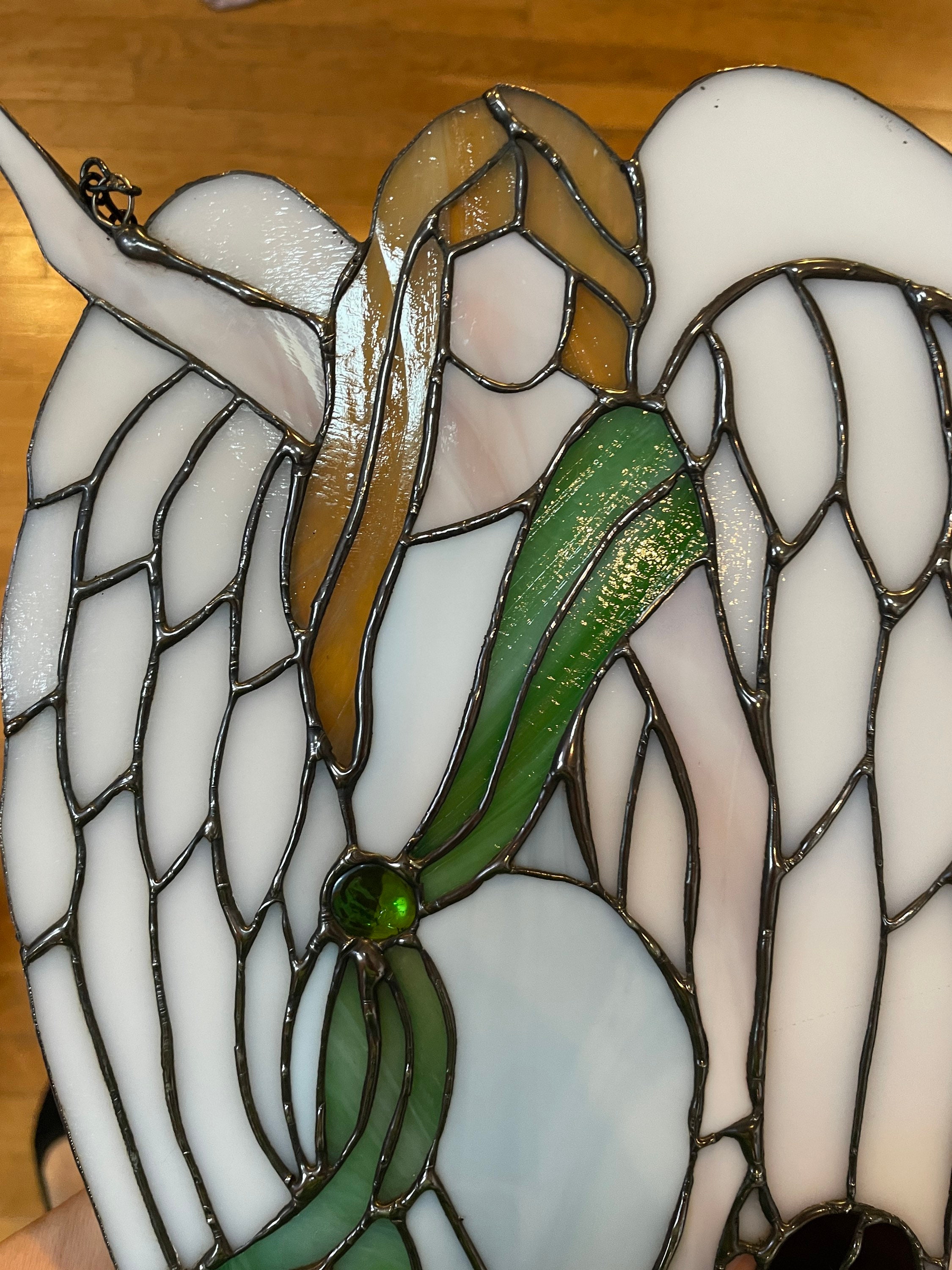 Stained Glass Girl’s Guardian Angel - Etsy