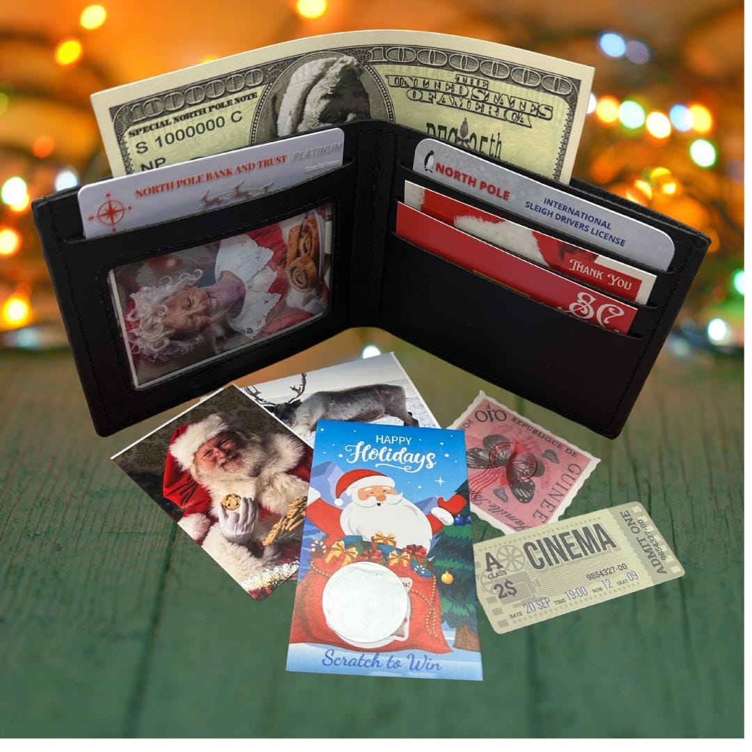 The Santa Wallet – Santa Evidence Kit for Kids, Santa's Lost Wallet ...