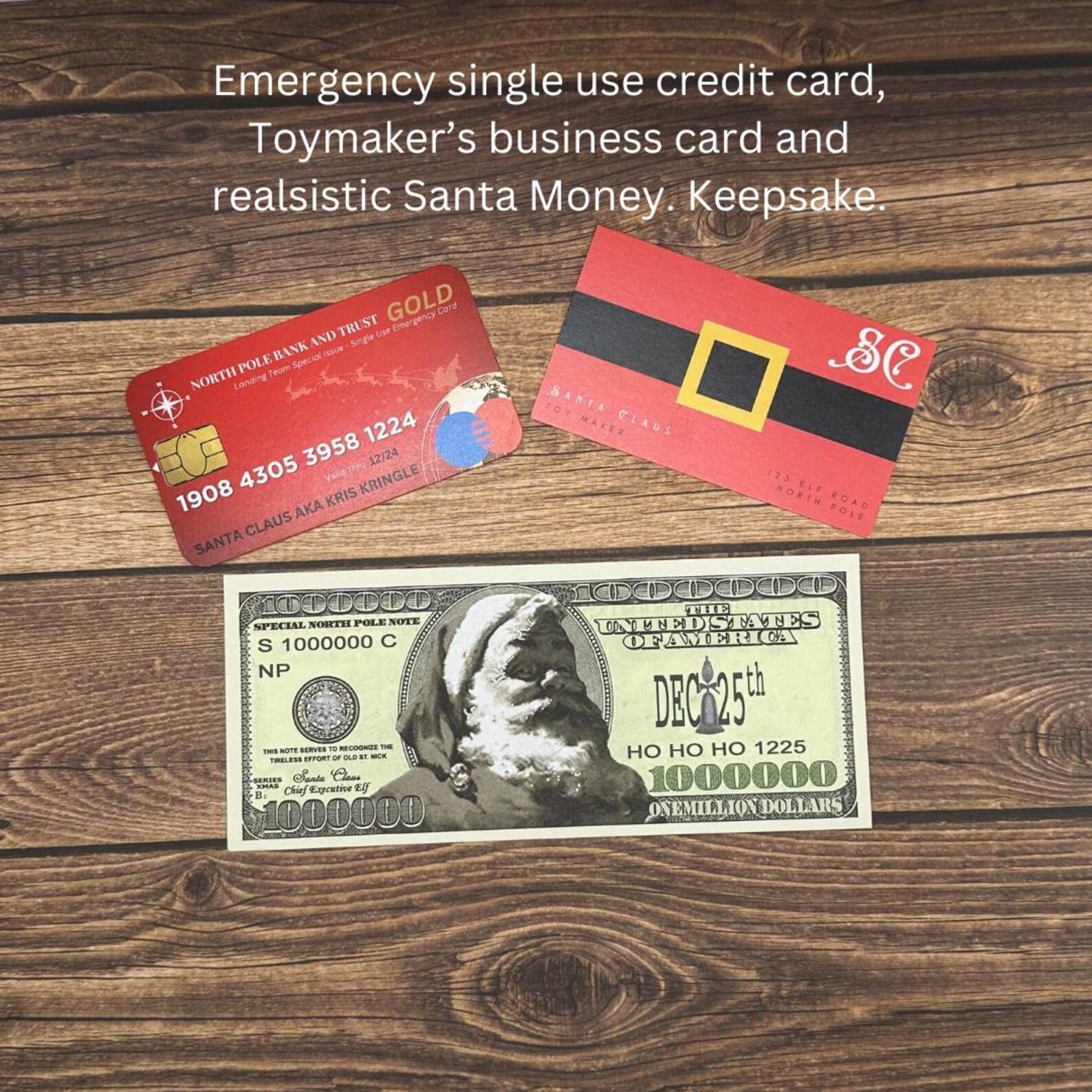 The Santa Wallet – Santa Evidence Kit for Kids, Santa's Lost Wallet ...