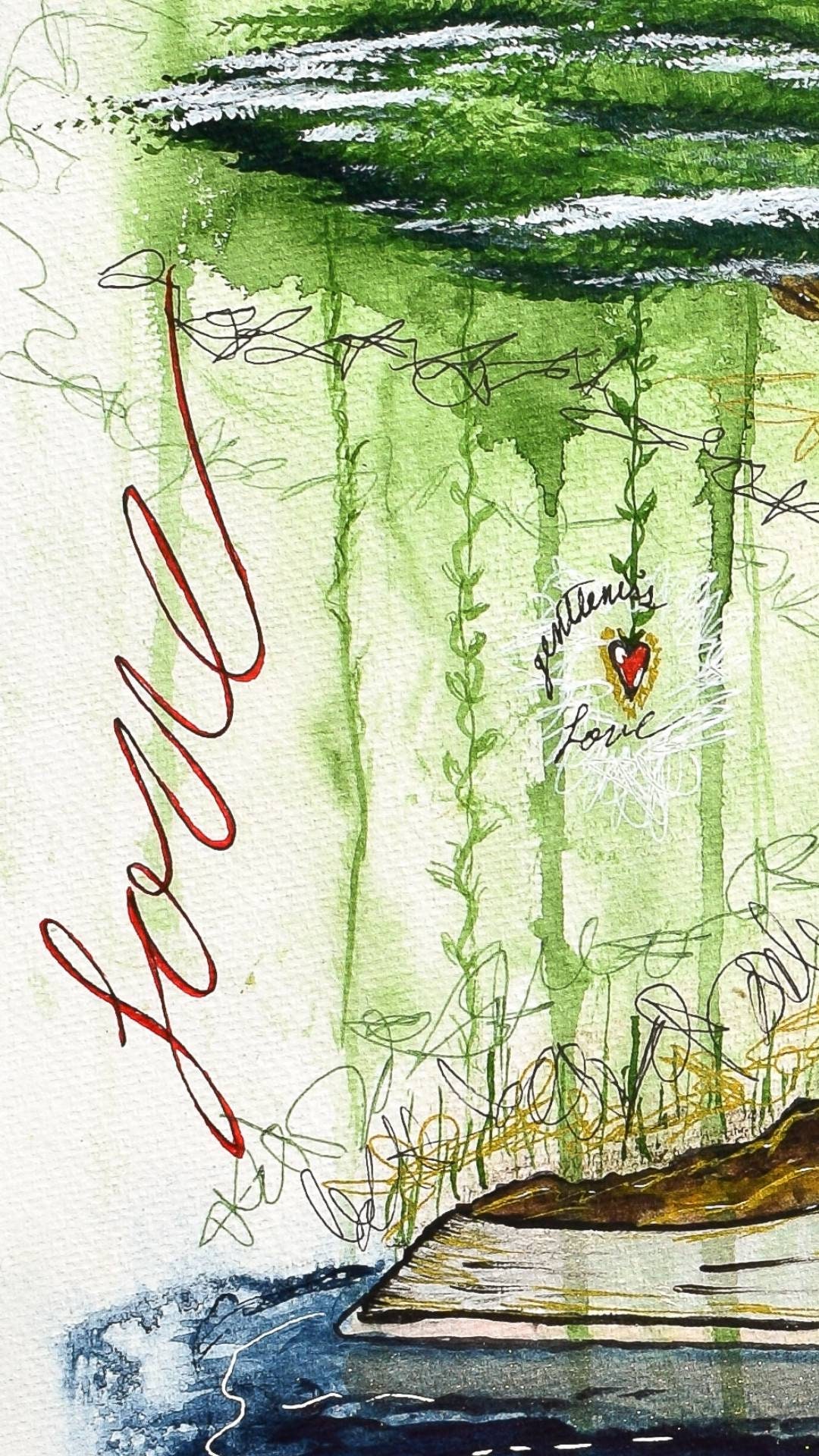 Rooted | Original Christian Artwork Jesus Painting Giclee Print | Katie ...