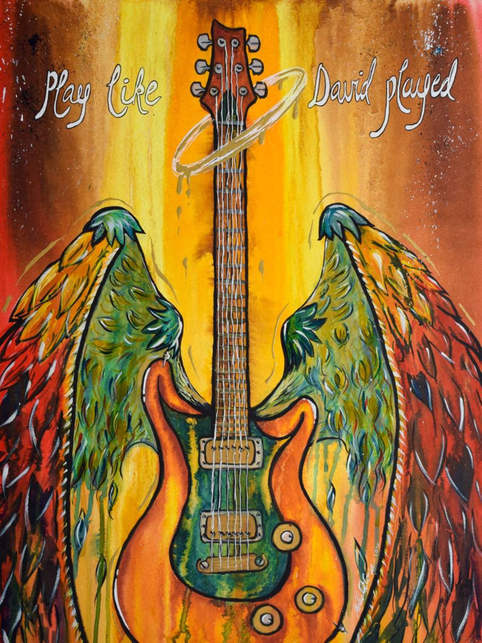 Play Like David Played | Original Christian Artwork Praise Music ...