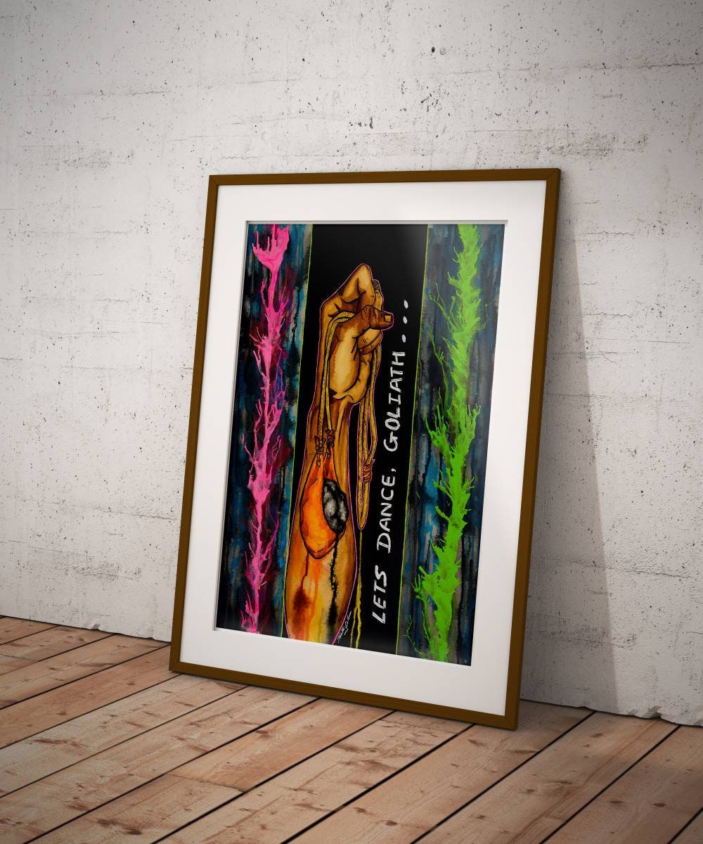 Let's Dance Goliath | Original Christian Artwork David and Goliath ...